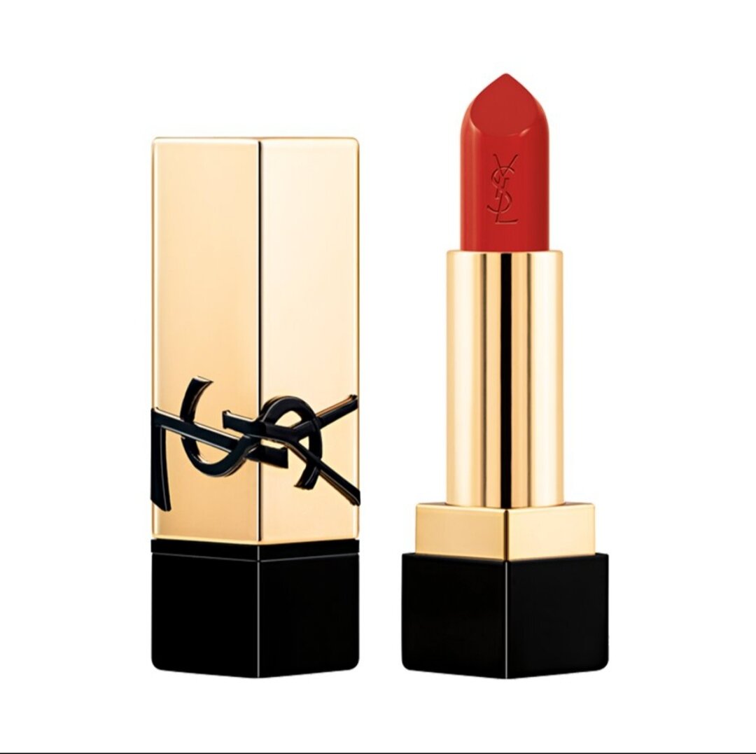 Губная помада YVES SAINT LAURENT Rouge Pur 3.8 г | Сатиновый финиш | легендарная | Тон R1966 Rouge Libre