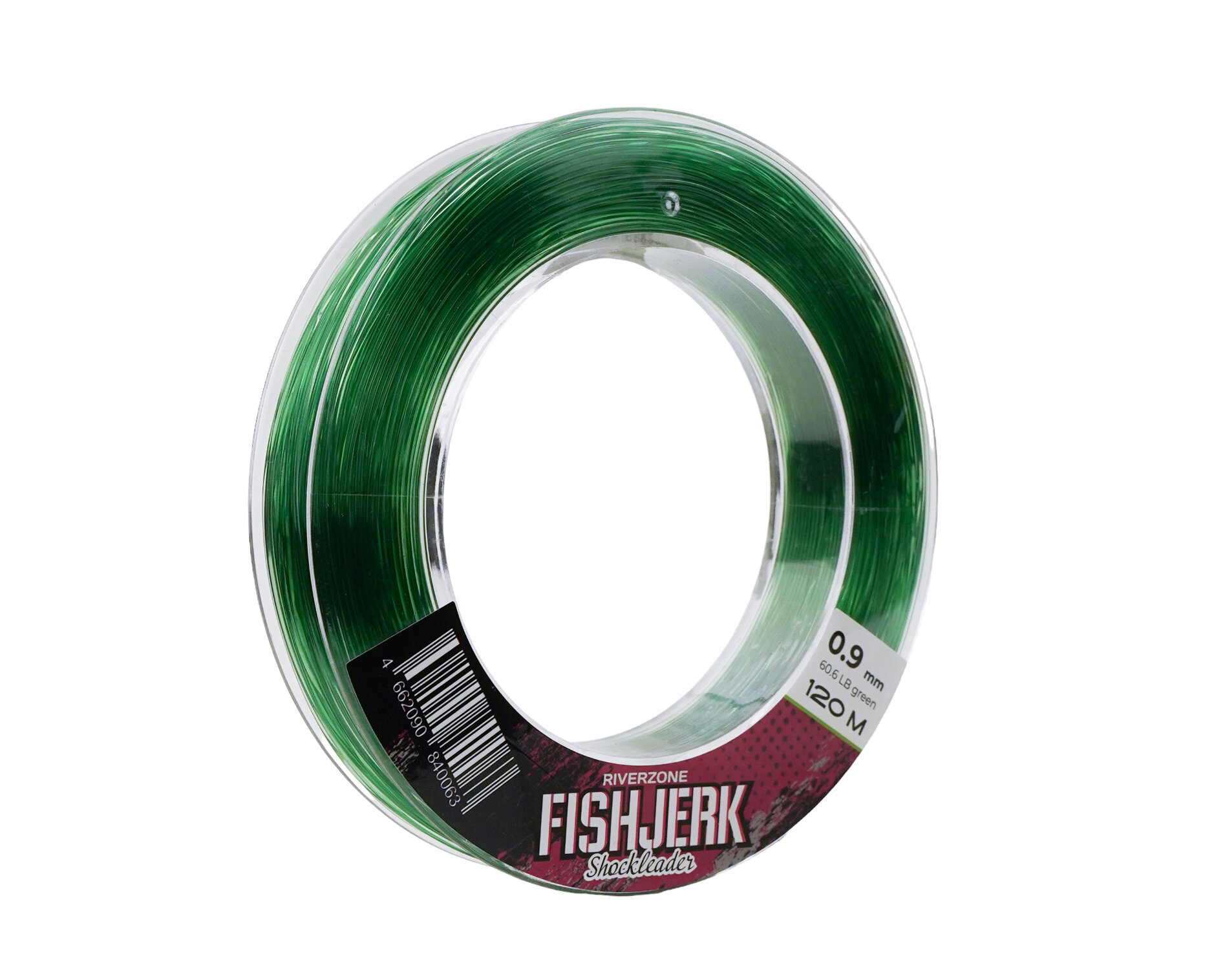 Леска Riverzone FishJerk 120м 0,9мм 60,6lb зелёная для спиннинга и дальних забросов
