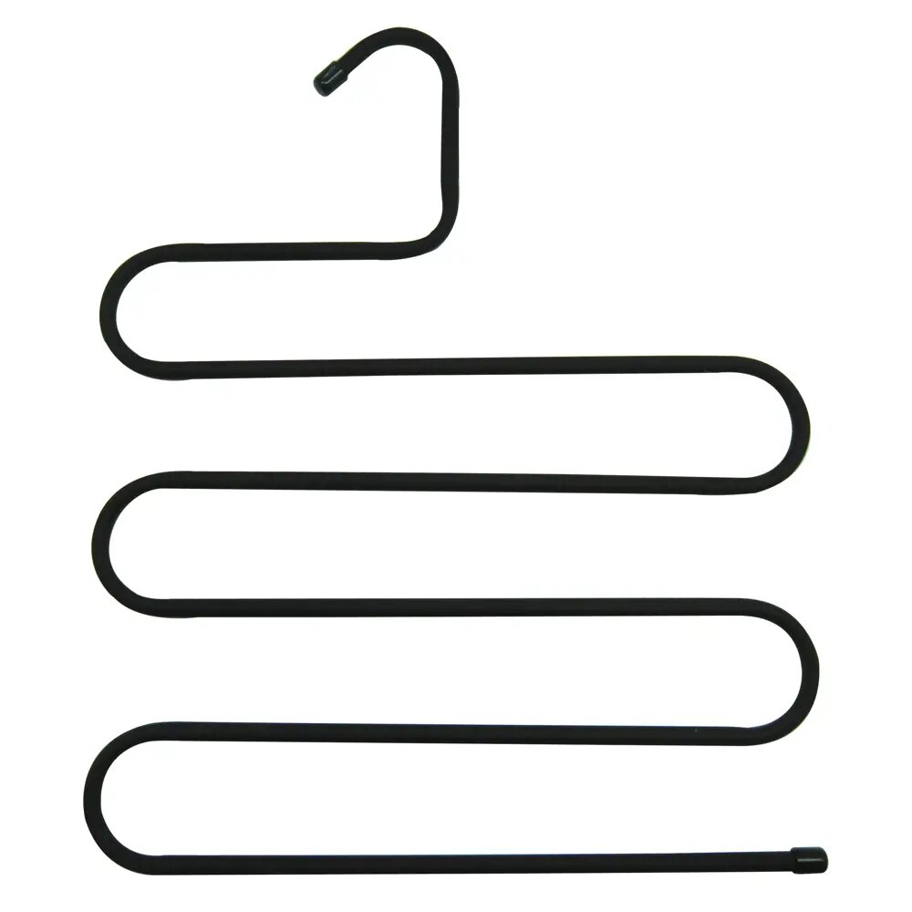 Вешалка для брюк Spaceo 31x40x0.8 см металл покрытие soft touch цвет чёрный