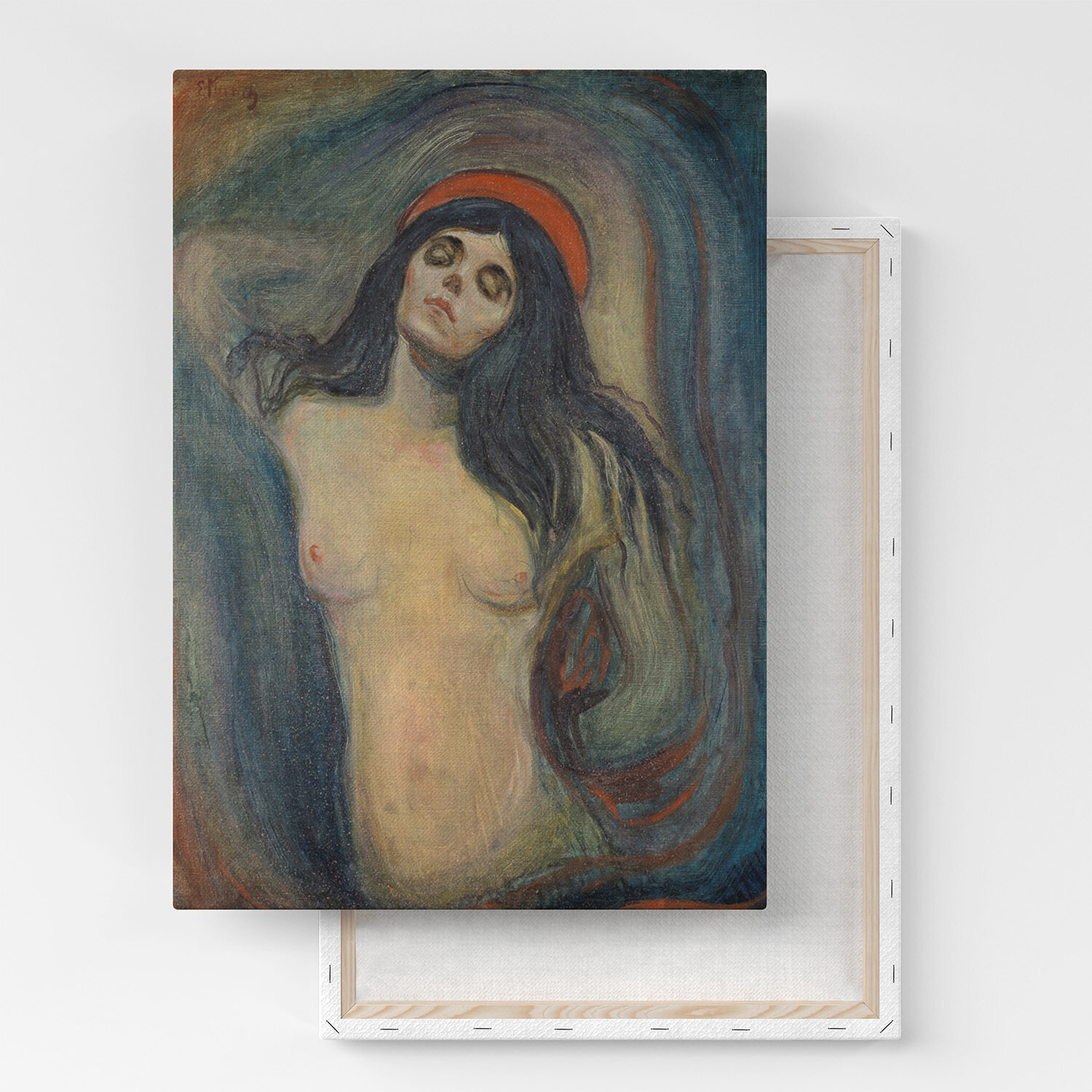 Картина на холсте, репродукция / Эдвард Мунк - Madonna / Размер 80 x 106 см
