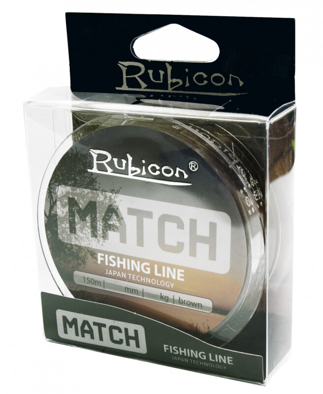 RUBICON Леска монофильная Rubicon Match 150m (brown), 0,22мм