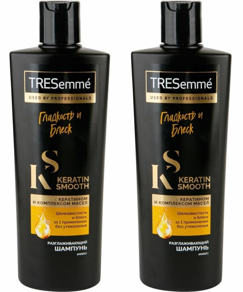 Tresemme Шампунь для волос разглаживающий Keratin Smooth, 400 мл, 2 шт