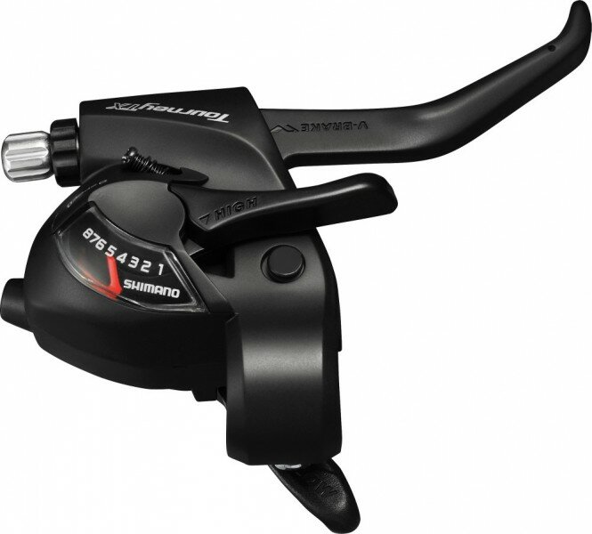 Переключатель SHIMANO ASTTX800R8AL Tourney, TX800, прав, 8ск, тр. 2050мм, цв. черн.