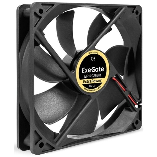 Вентилятор для корпуса Exegate ExtraPower EP12025BM 12В DC 120x120x25мм EX295246RUS