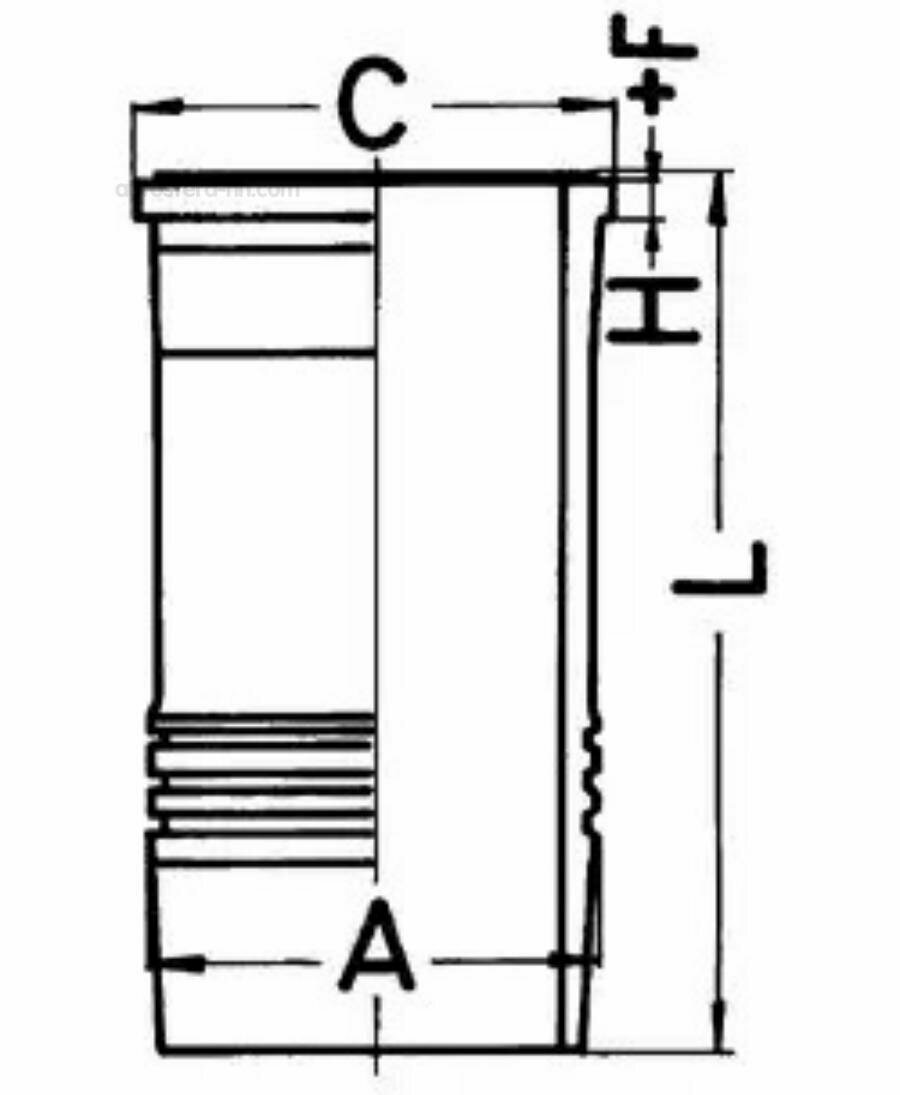 KOLBENSCHMIDT 89912110 гильза ! R6 d123 \RVI DXI11, Volvo D11