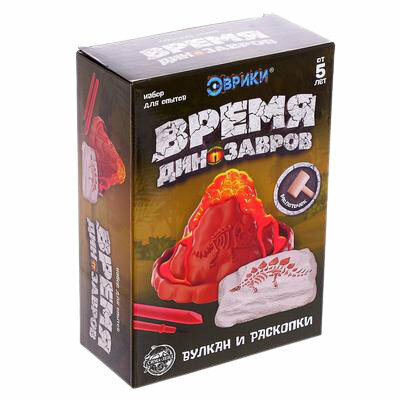 Набор для опытов Время динозавров , вулкан и раскопки
