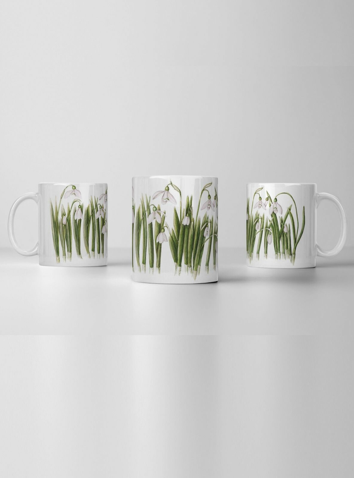 Кружка cooperative.moscow " Подснежник цветок " (кружка с Подснежником , Подснежник , кружка с цветком, кружка Подснежник , подарок с любовью, кружка с цветами, цветы, цветок) , 330 мл, 1 шт