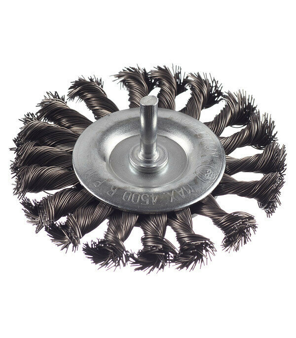 Корщетка для дрели Практика (242-885) витая жесткая радиальная d100 мм Практика 242-885