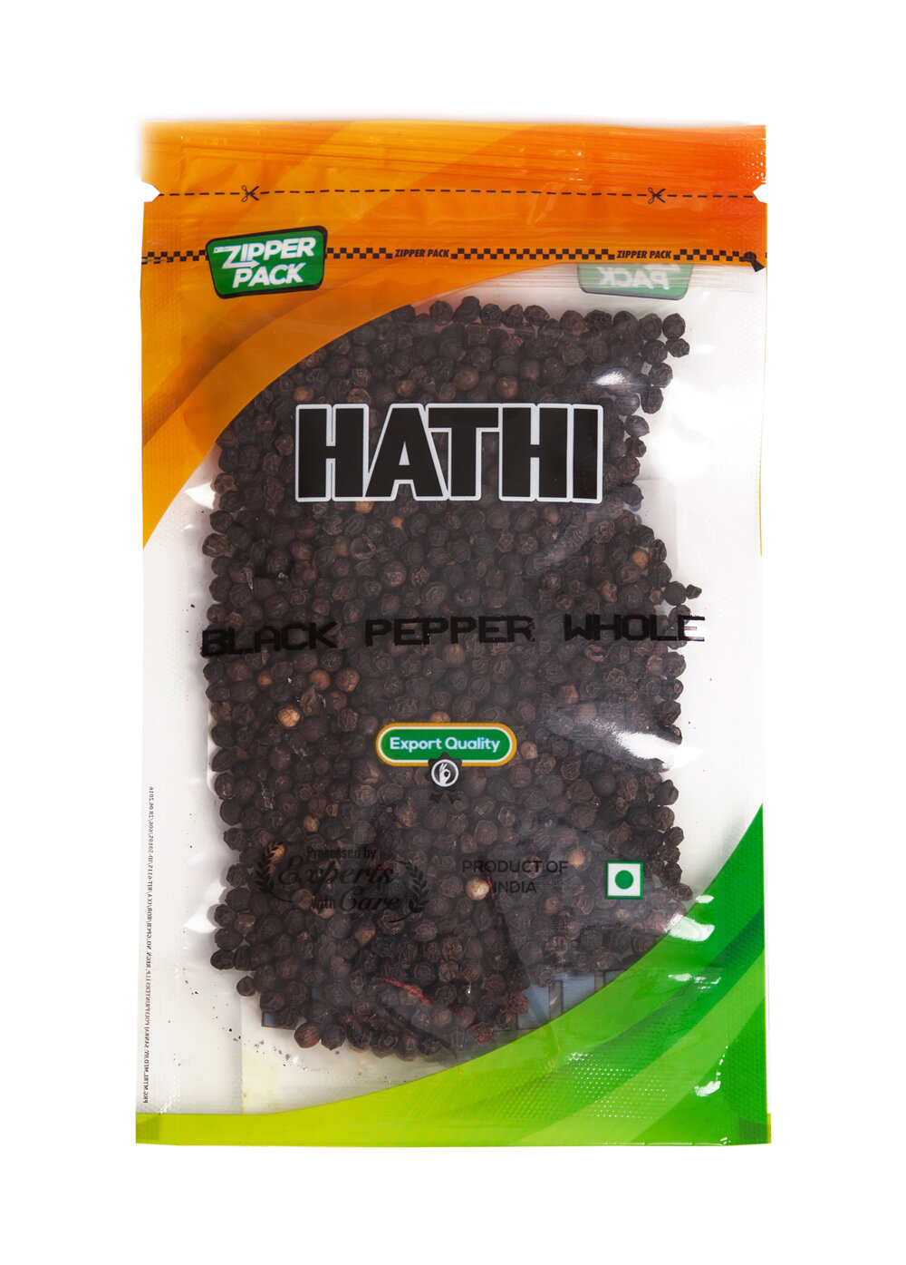 Black Pepper / Перец черный горошек / 50 г / пакет / HATHI MASALA