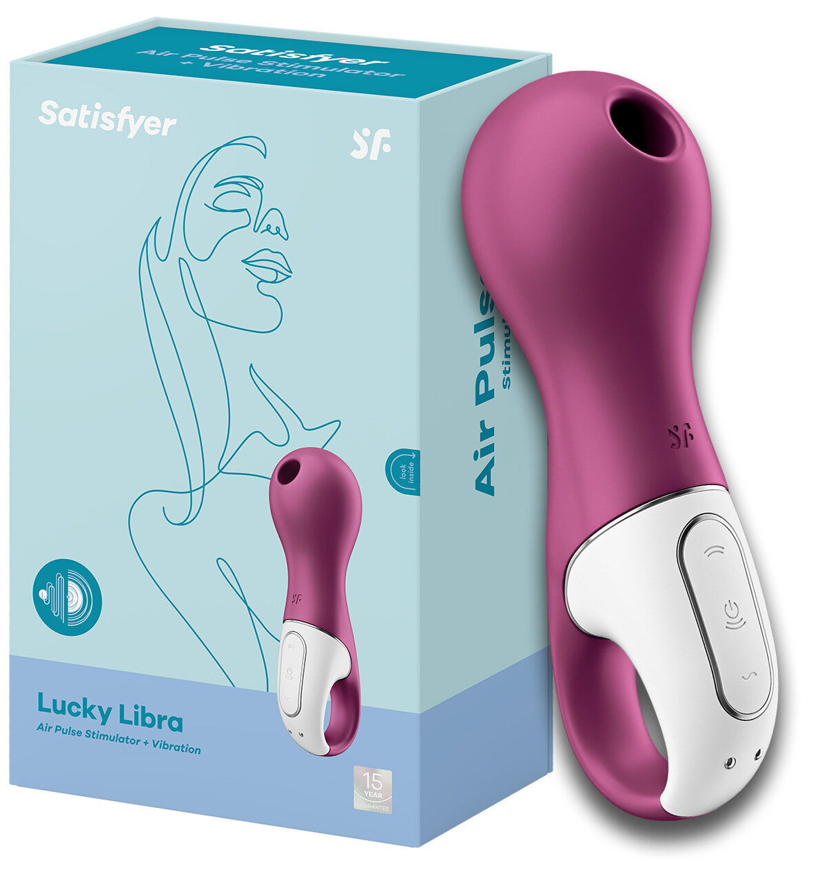 Вибратор Satisfyer Lucky Libra 2 в 1 вакуумно-волновой стимулятор клитора с вибрацией