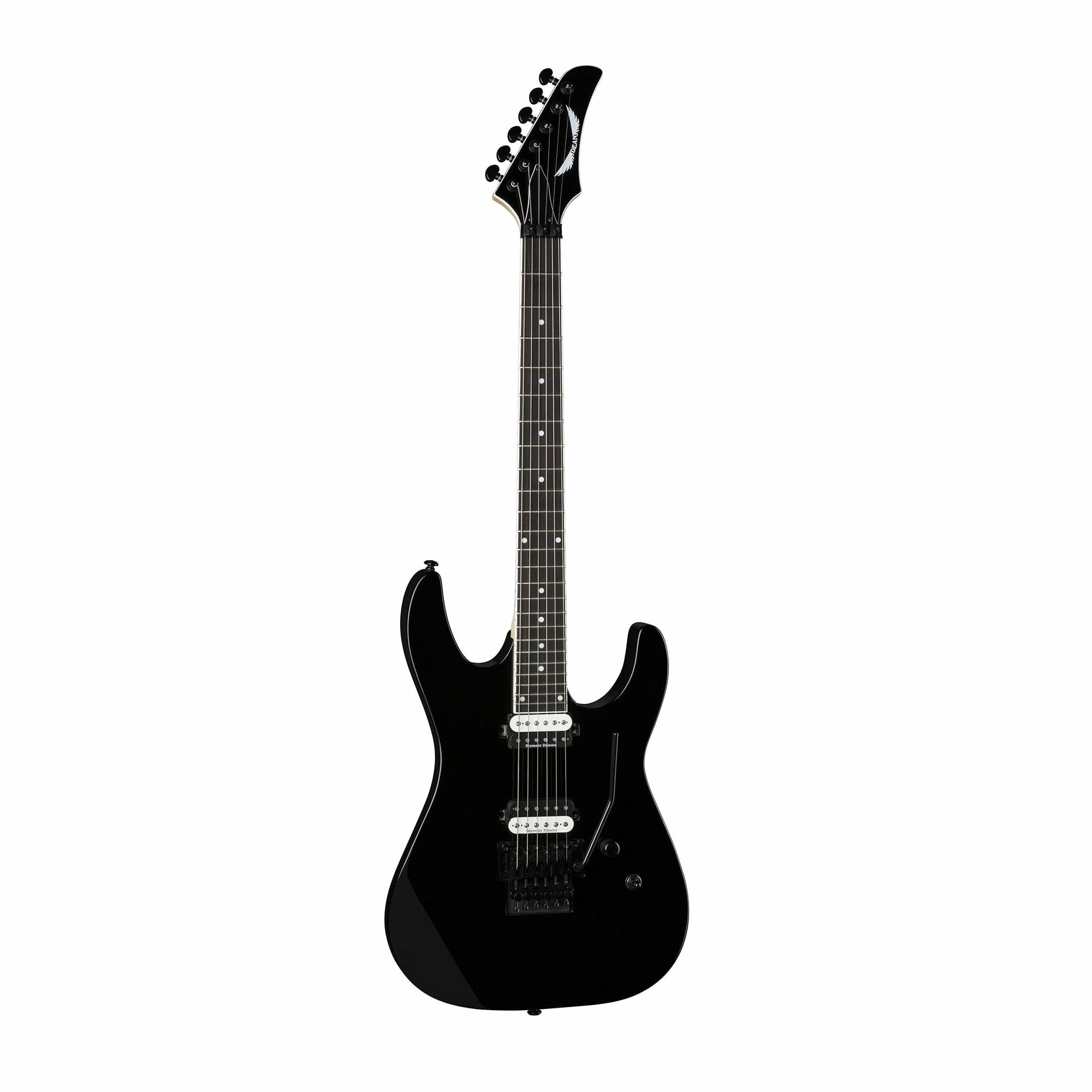 DEAN MD24 F CBK - электрогитара, floyd rose, H+H, 24 лада, махагон, цвет: черный (индонезия)