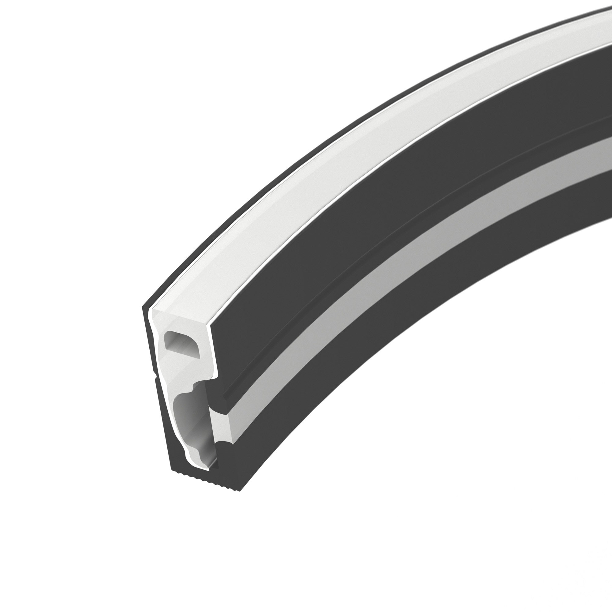 Профиль для светодиодной ленты Arlight Силиконовый профиль WPH-FLEX-0616-SIDE-S9-5m BLACK (Arlight, Силикон), 5м