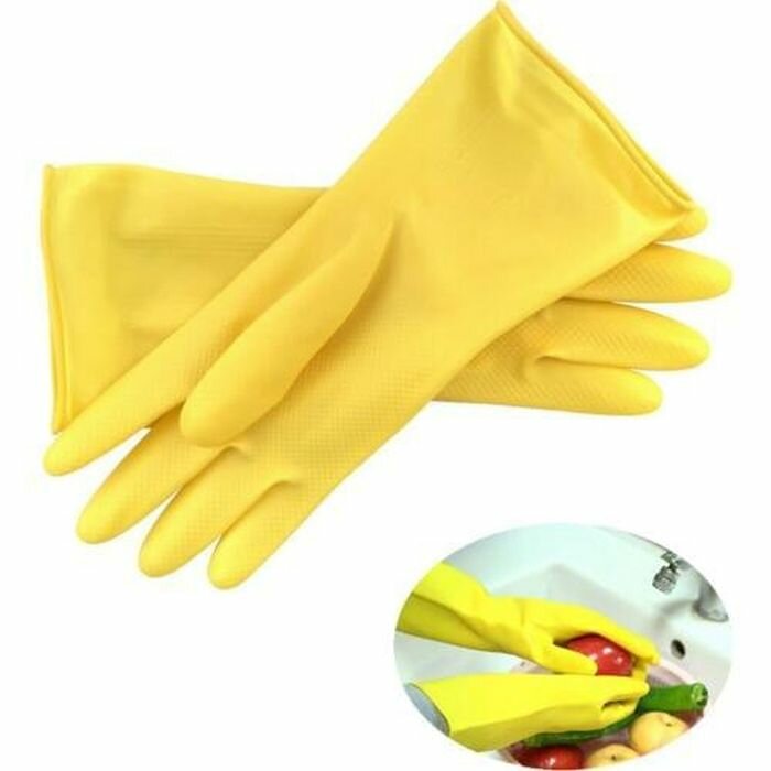 Перчатки латексные хозяйственные, размер L