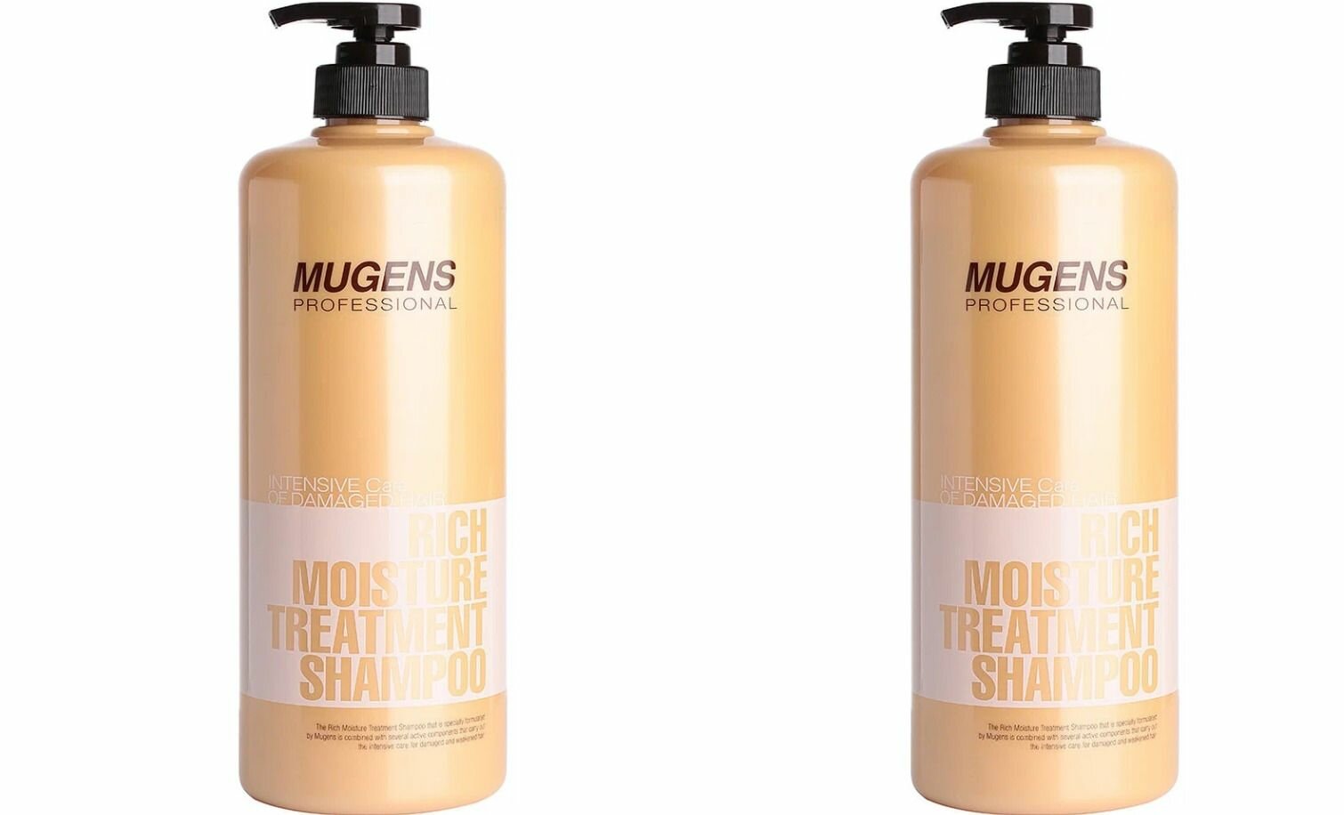 WELCOS Шампунь Mugens Rich Moisture Treatment Shampoo, 1000 мл, 2 шт