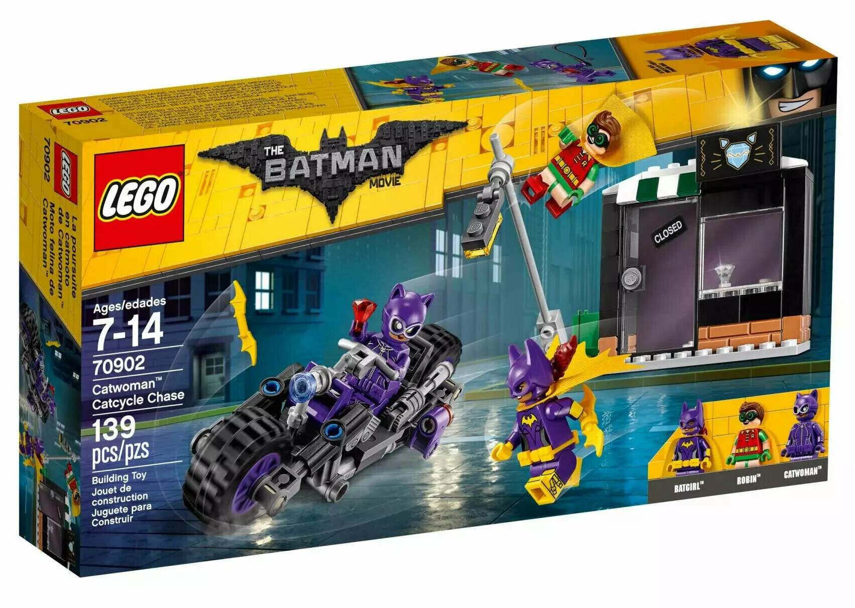 Конструктор LEGO The Batman Movie 70902 Погоня за Женщиной-кошкой, 139 деталей, от 7 лет