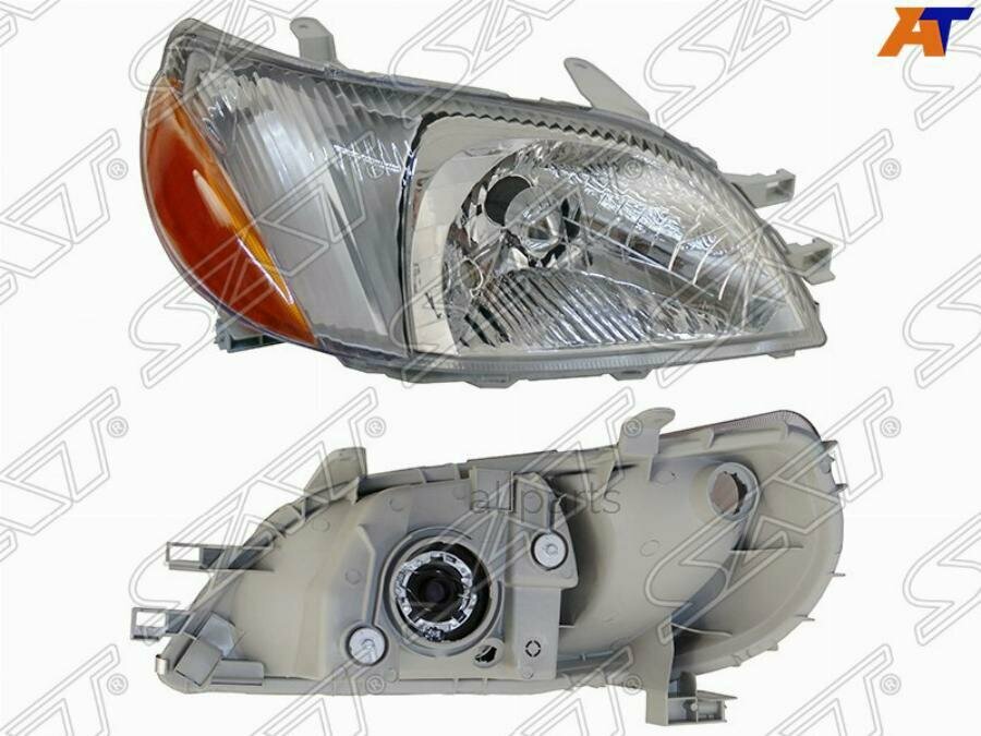 SAT ST-212-11A5R Фара Toyota Echo 99-02 / Platz 99-02 (Справа/ Галоген/ Ручная регулировка)