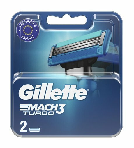 Gillette Mach3 Turbo Набор из двух сменных кассет к бритве 100мл