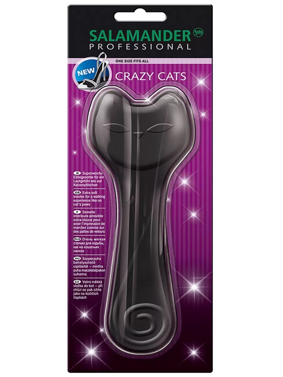 KG686555 Стельки "Crazy Cats" для обуви на высоком каблуке, серия Professional, Salamande