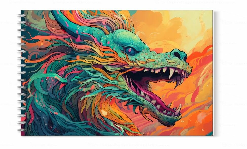 Альбом для рисования Новый Год - Год Дракона - 09