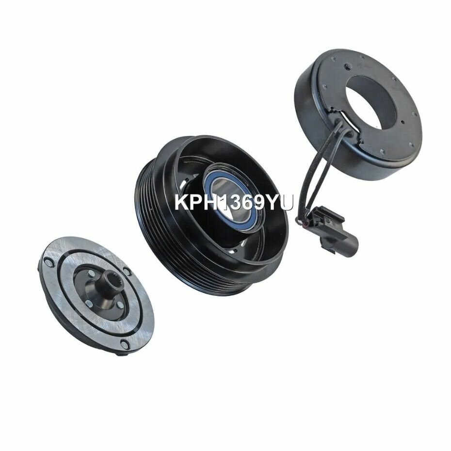 Шкив компрессора Krauf KPH1369YU, для Hyundai/Kia, металл