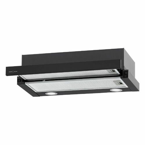Встраиваемая вытяжка Krona KAMILLA T 600 BLACK, управление кнопочное, черный [ка-00007308]