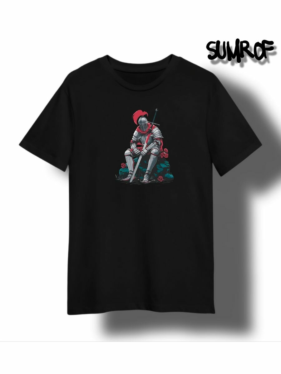 Футболка рыцарь средневековье доспехи