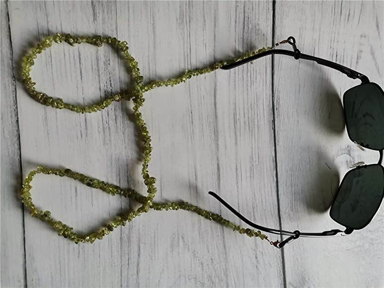 Цепочка для очков из натурального хризолита шнурок для очков держатель для очков Hrustalek