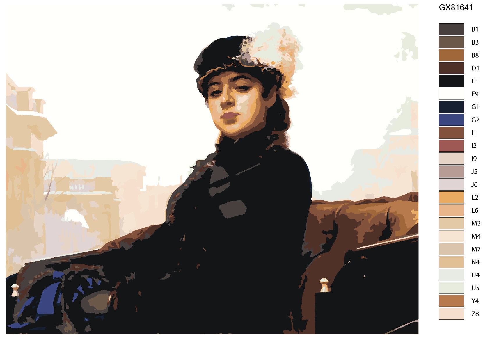 Картина по номерам "Незнакомка" Иван Крамской GX8164 40x50