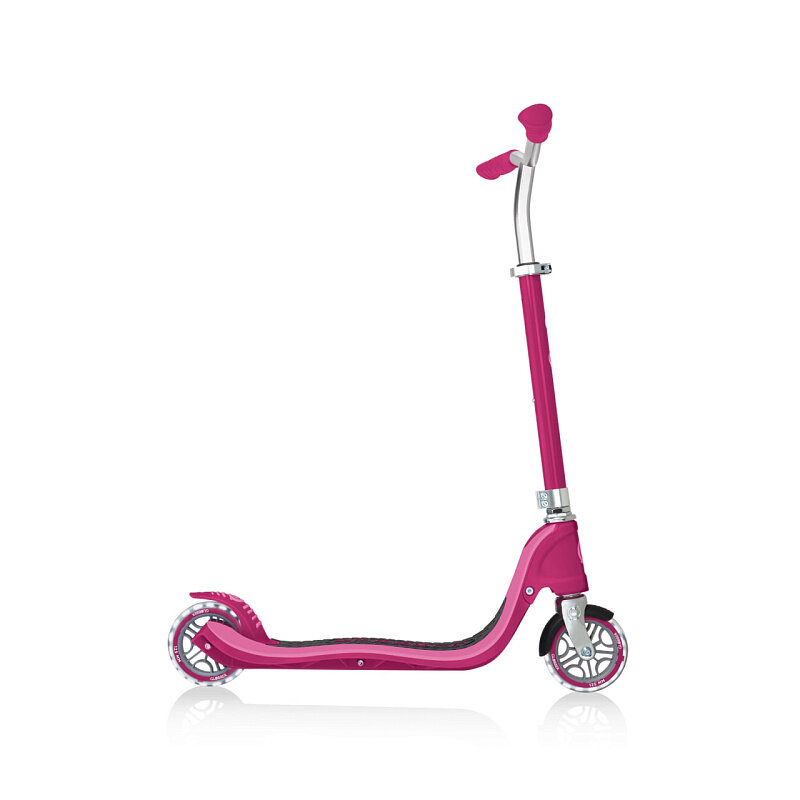 Детский самокат Globber FLOW 125 Lights V2, двухколесный, нескладной - Ruby — фото 1