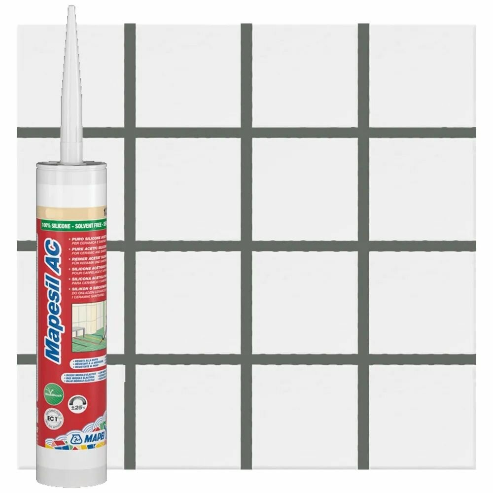Силиконовый герметик Mapesil AC 113(темно-серый)