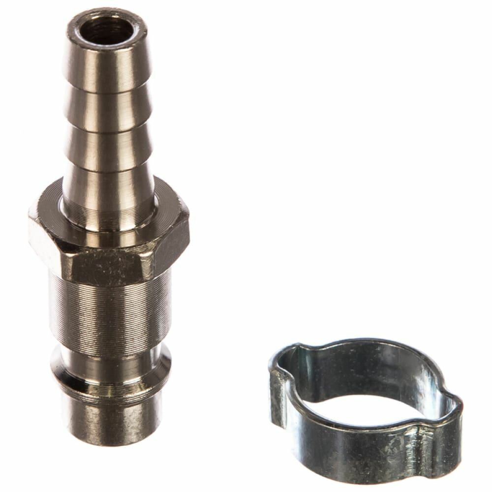 FUBAG Разъемное соединение рапид (штуцер)_елочка 8мм с обжимным кольцом 8x13мм_блистер 180161 B