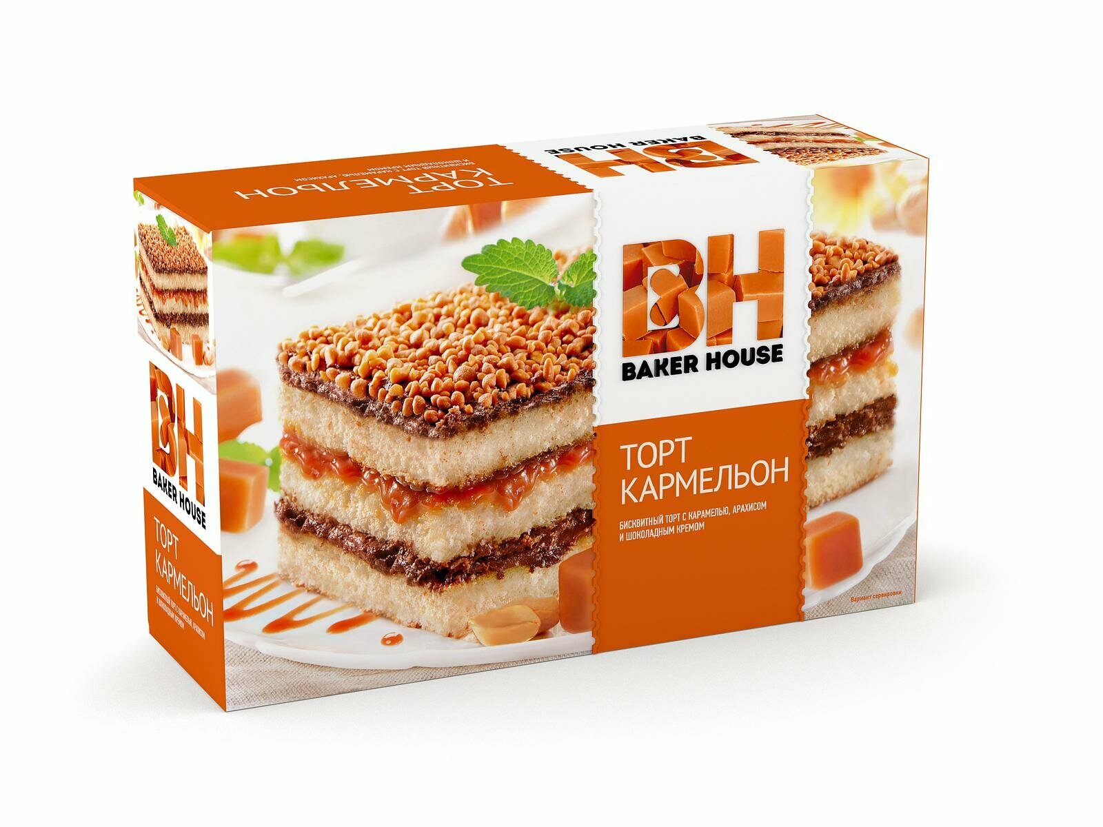 Бисквитный Baker House Кармельон 350г