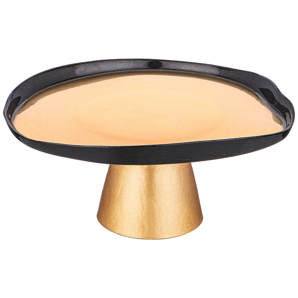 Блюдо на ножке 339-449 bohemia gold 21 см