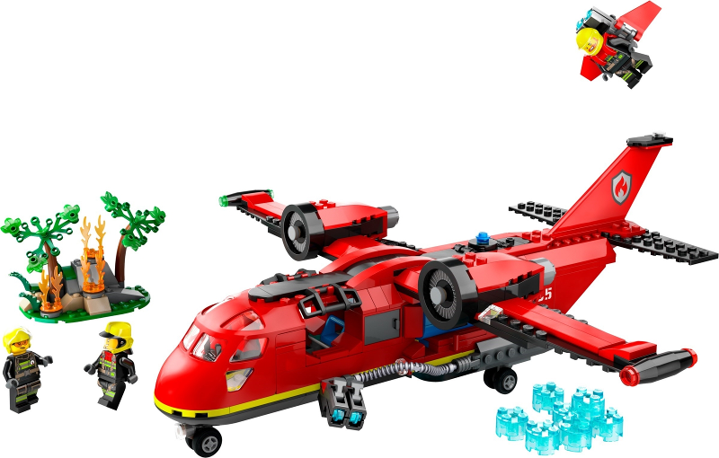 60413 Конструктор LEGO City Fire rescue aircraft Пожарно-спасательный самолет 478 деталей