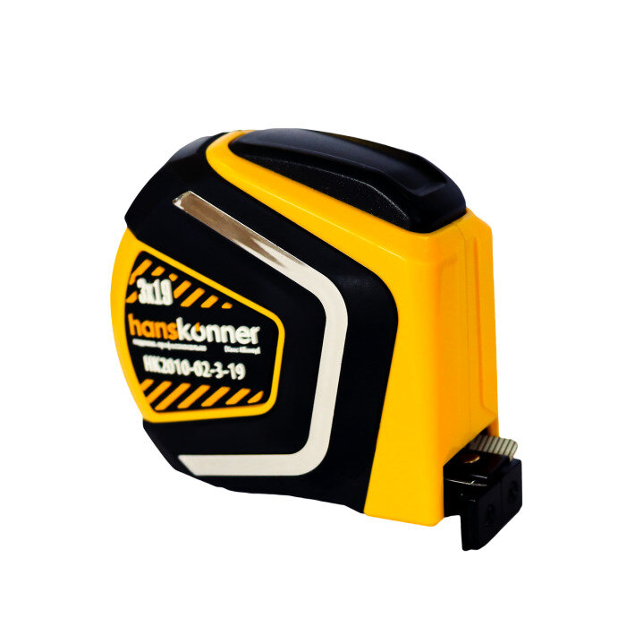 Рулетка 3х19, сверхмощный магнит Hanskonner HK2010-02-3-19