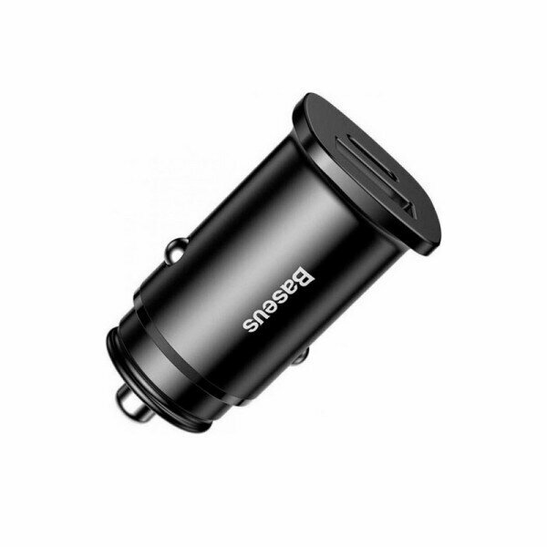 Автомобильное зарядное Baseus Circular metal AC 30W PPS черный CCALL-BS01
