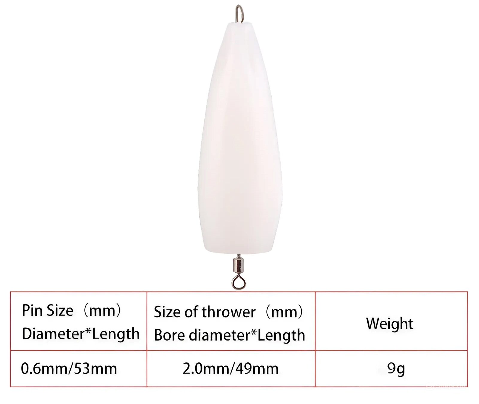 Попла-поппер #12 (49мм, 9г), 1шт, цвет белый