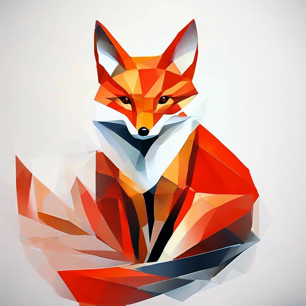 Картина "Лиса", 30х30