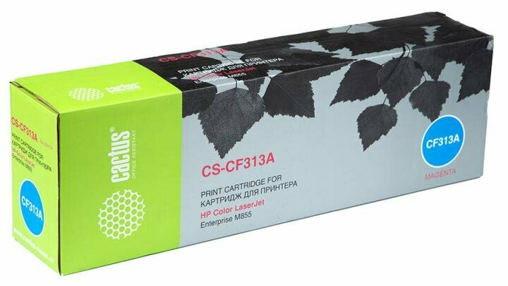 Тонер Картридж Cactus CS-CF313A пурпурный (31500стр.) для HP CLJ Ent M855