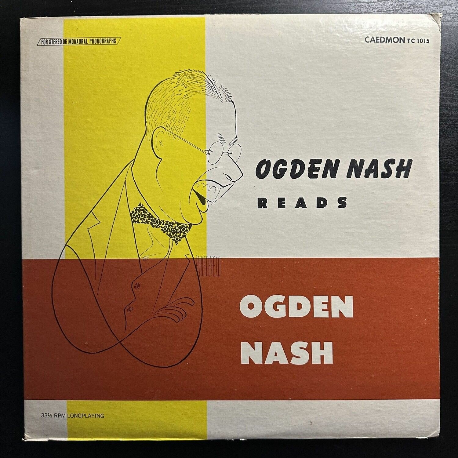 Виниловая пластинка Ogden Nash Reads Ogden Nash (США)