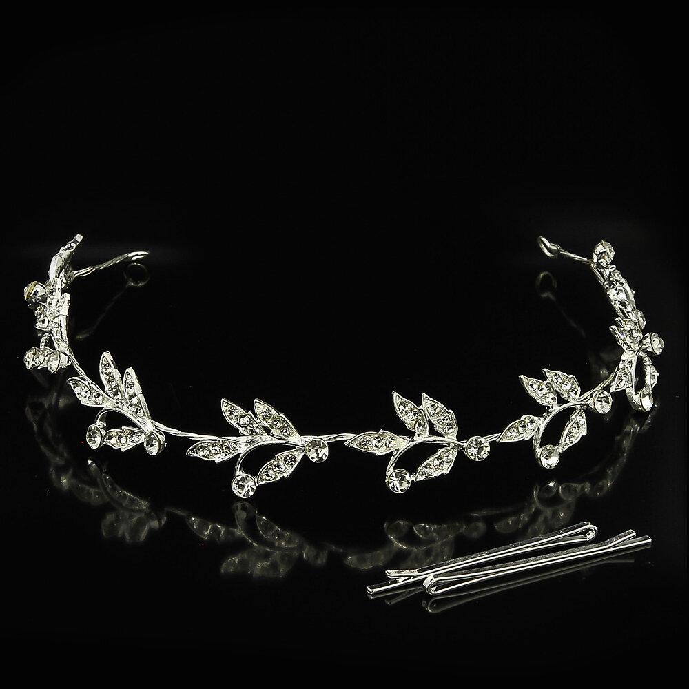 Диадема с стразами, Эстет, стразы, вес - 33.85 гр.