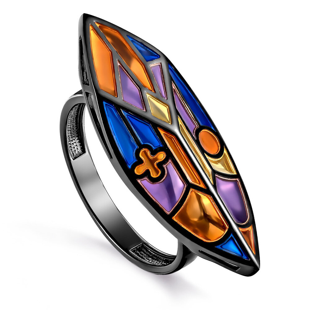 Кольцо, серебро, 925 проба