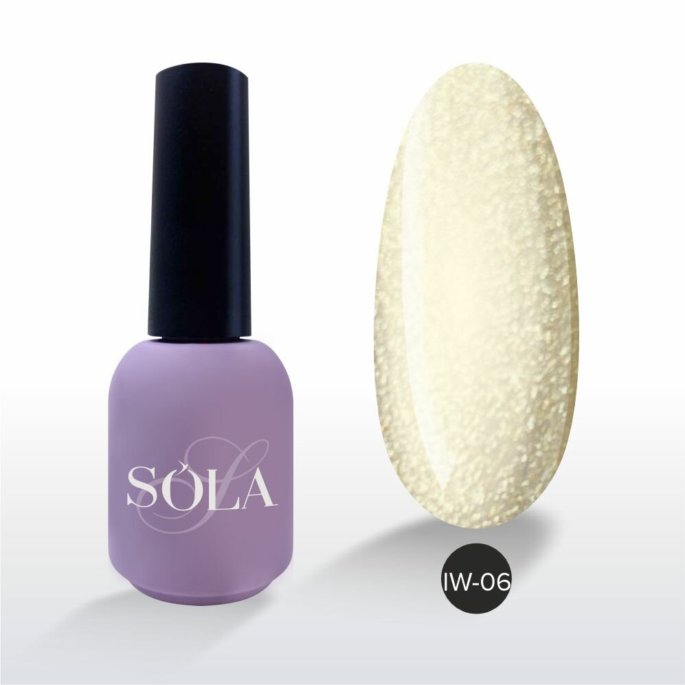 Гель-лак с блестками Iron Woman 06 SOLAlove, 10мл