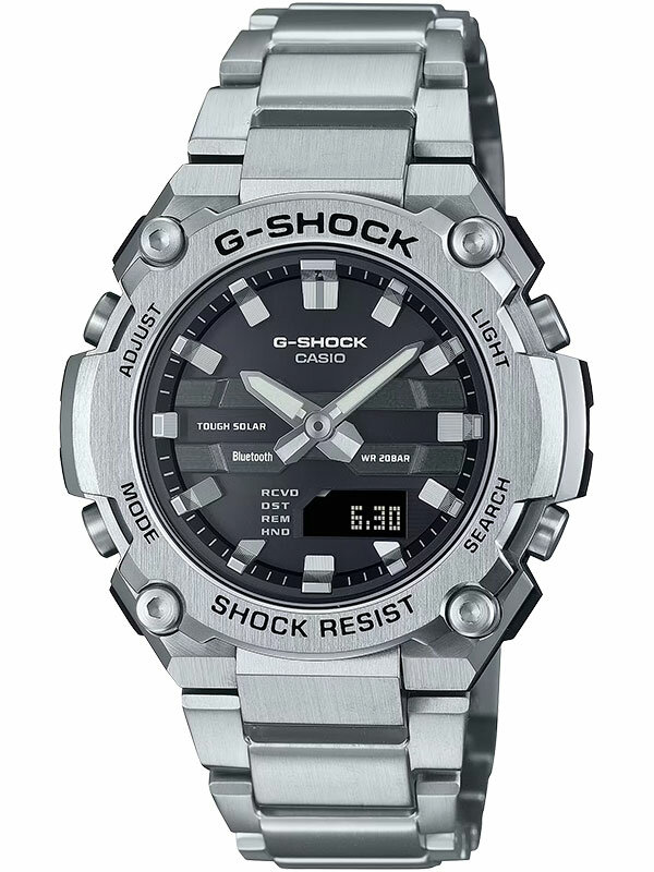 Наручные часы CASIO G-Shock, серебряный, черный — фото 1