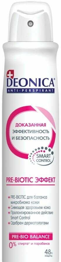 DEONICA спрей женский pre bioti эффект 200мл