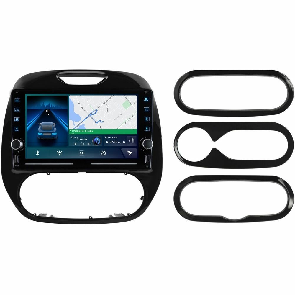 Магнитола R320 Renault Kaptur 2016-2021 с Android 13, 4/64Gb память, 8 ядерный процессор, Carplay, DSP, 4G модем (Sim)