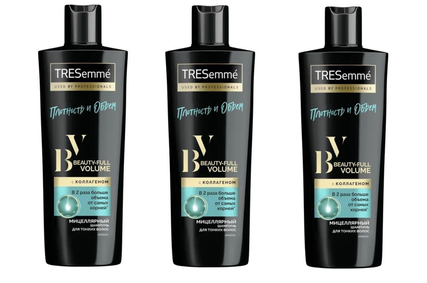 Tresemme Шампунь для создания объема Tresemme Beauty-full Volume, 400мл, 3 уп
