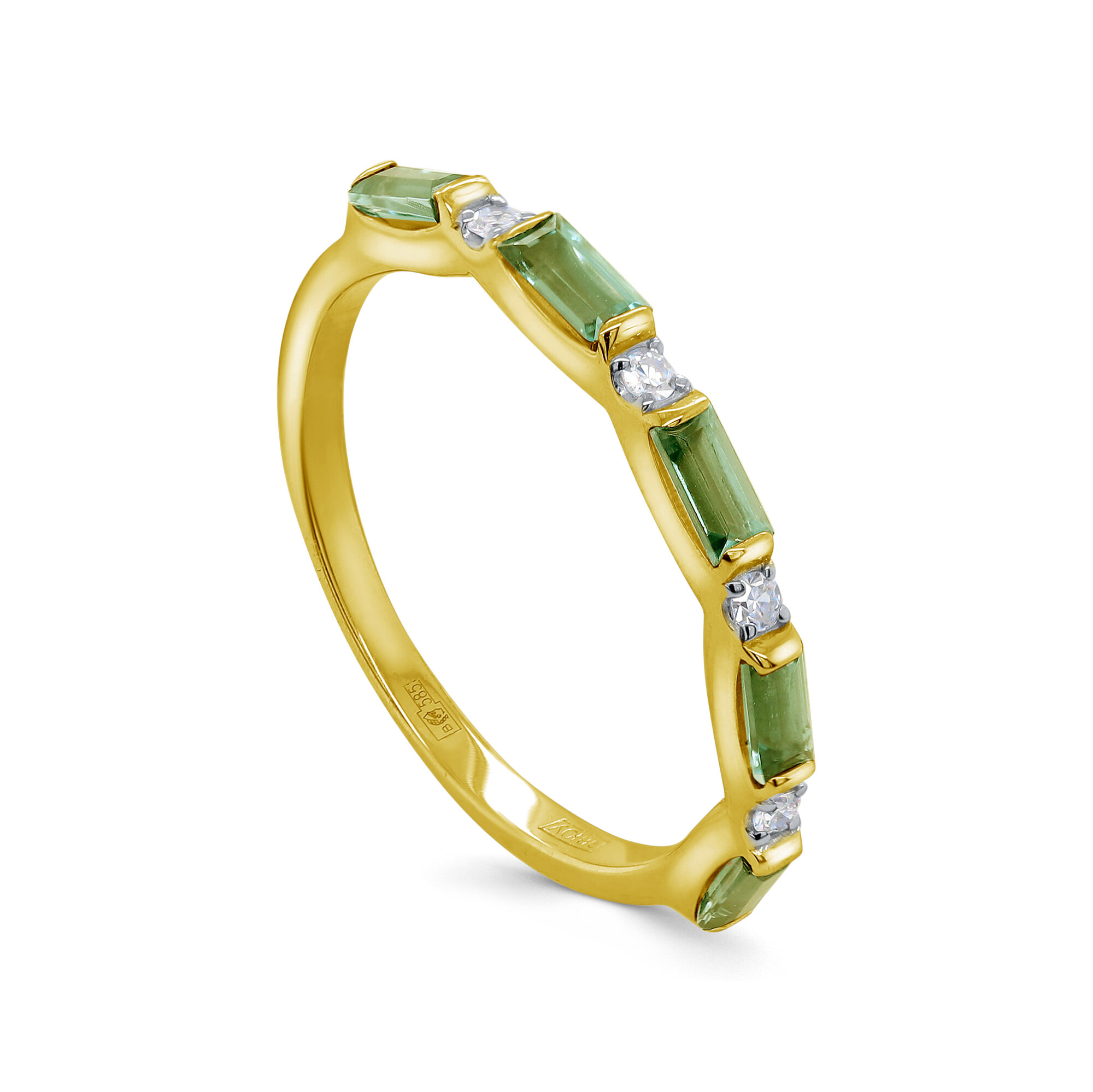 Кольцо JEWELIN, желтое золото, 585 проба, бриллиант