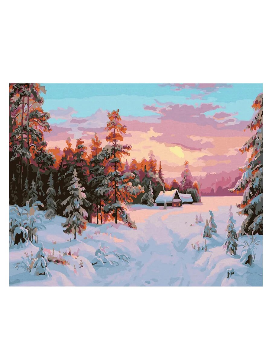 Картина по номерам 30x40 см, "Дорога к дому". Kubanstar