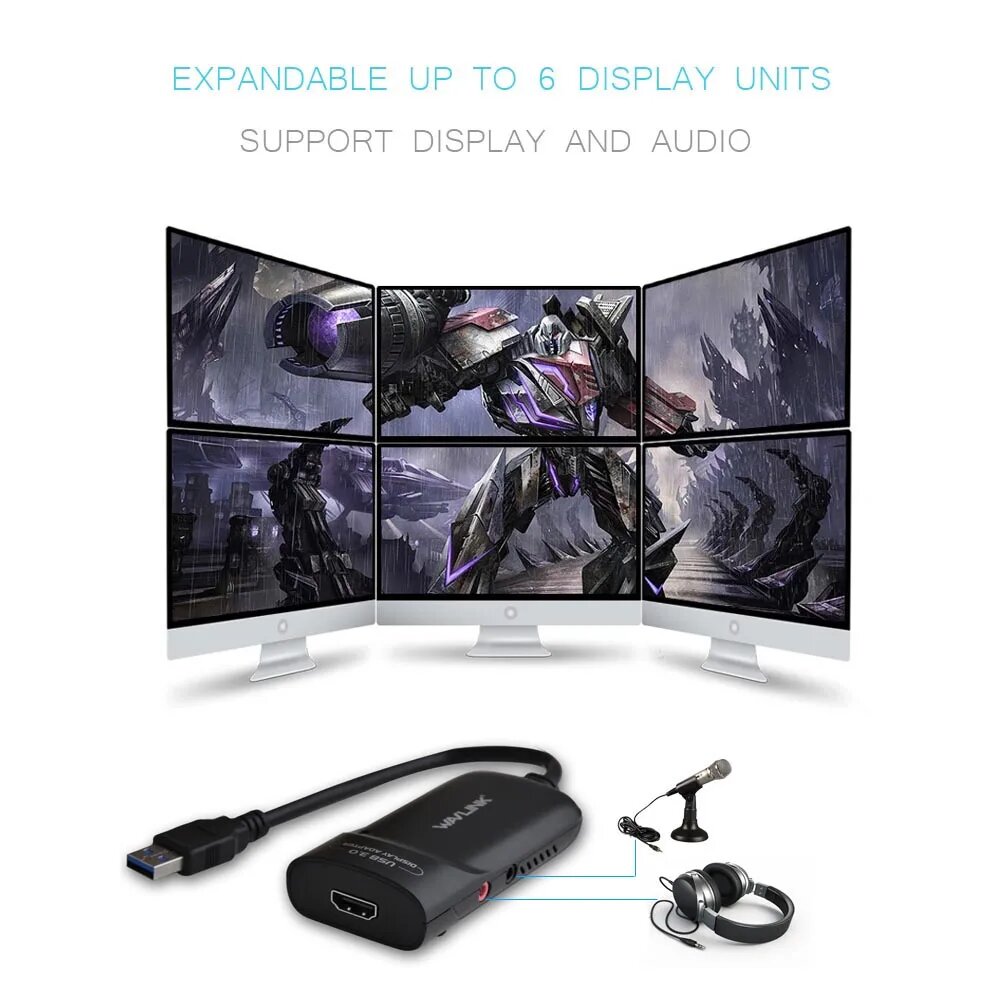 Видеоадаптер Wavlink USB 3.0 HDMI — фото 1